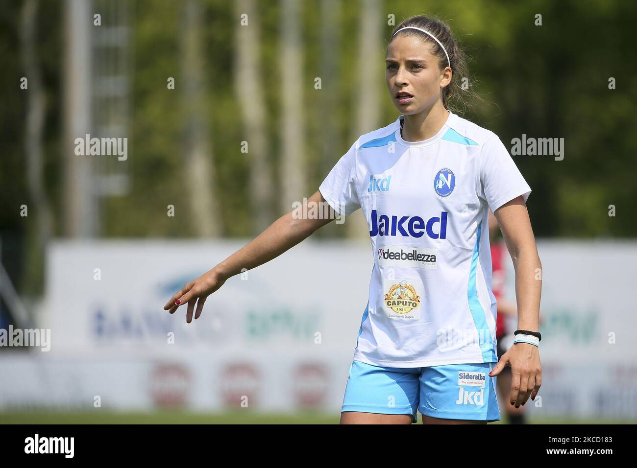 Eleonora Goldoni de SSC Napoli gestes pendant la série des femmes Un ...