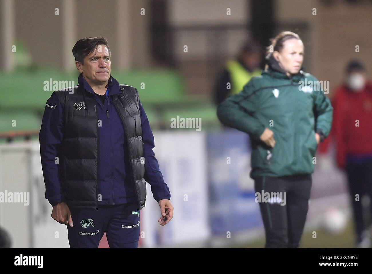 Nils Nielsen Suisse entraîneur-chef en action pendant la coupe du monde ...