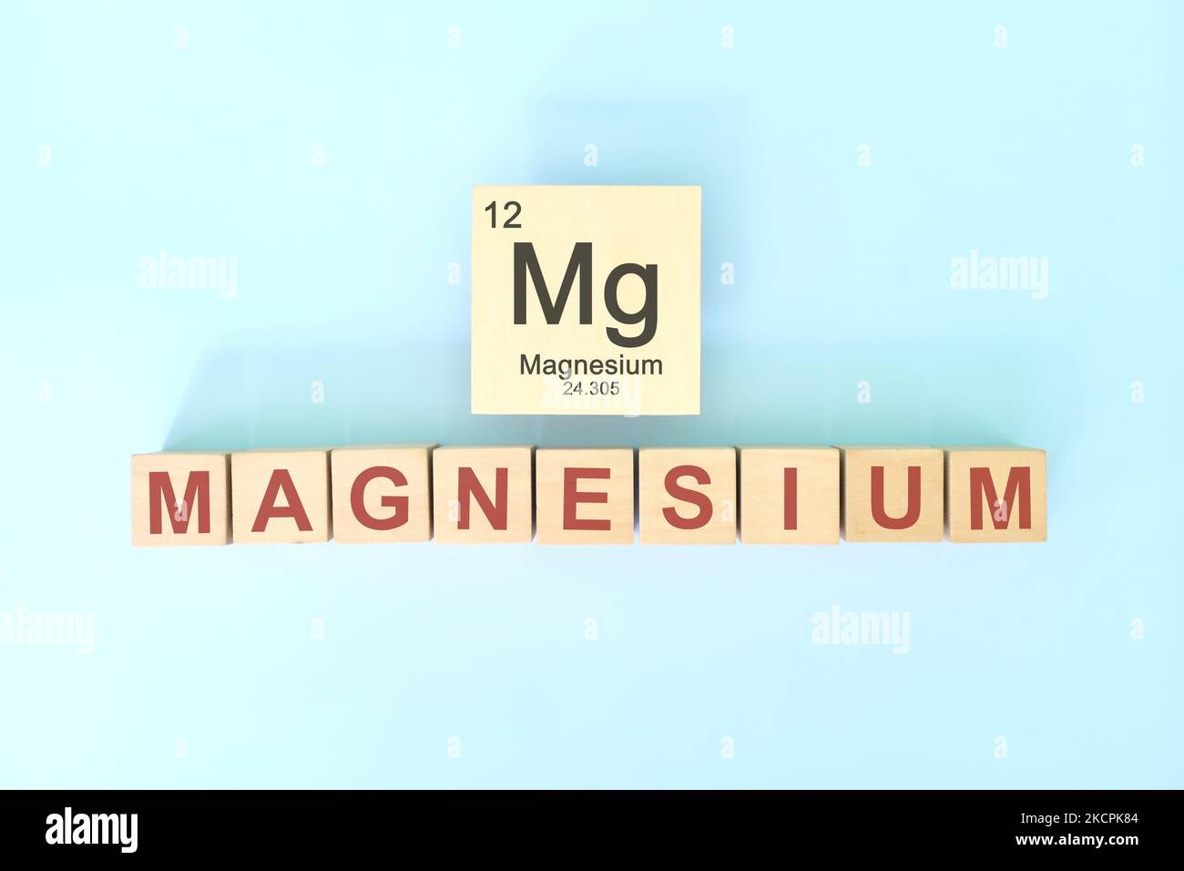 Symbole d'élément chimique en magnésium avec masse atomique et nombre ...
