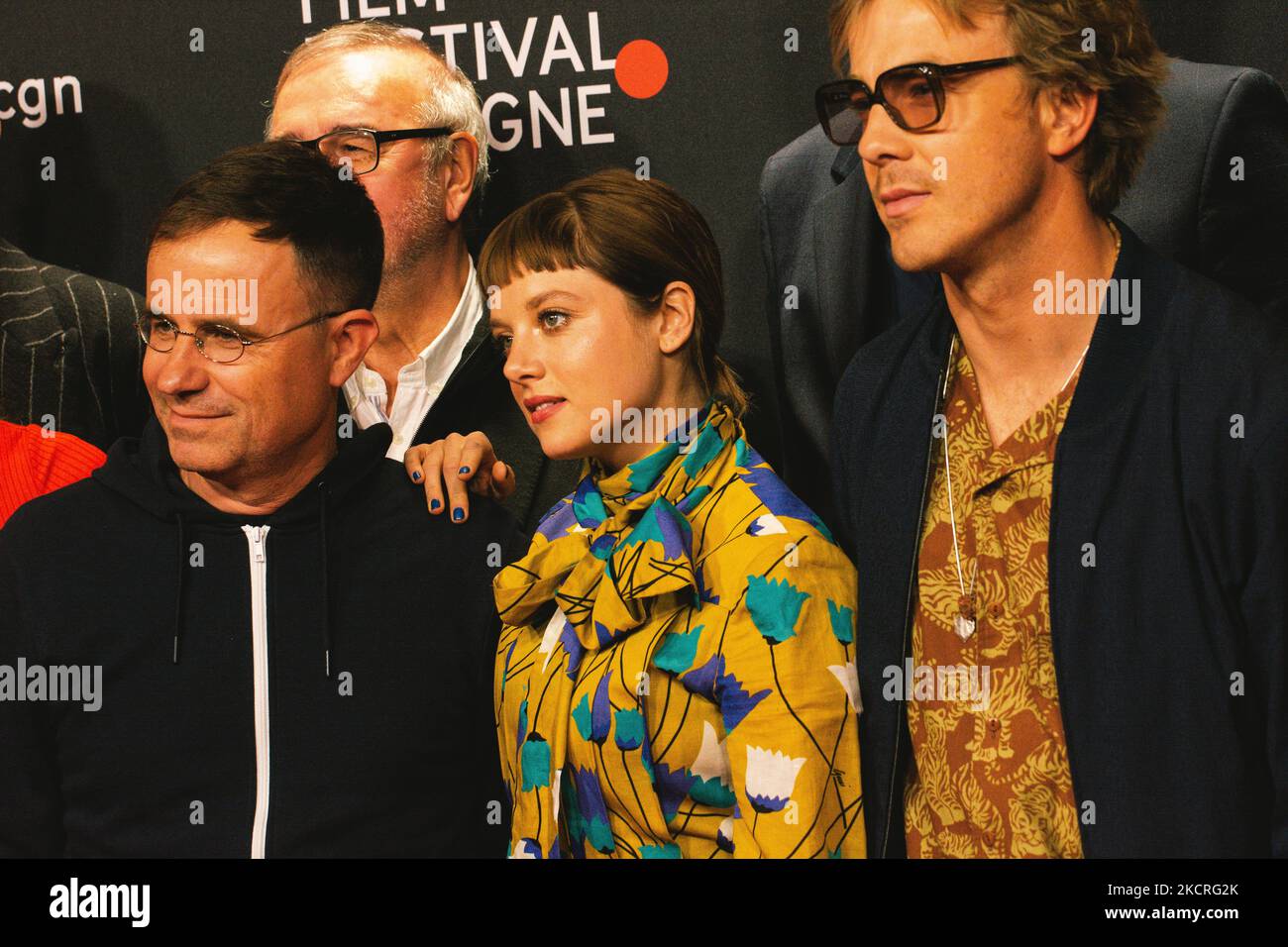 L'acteur Albrecht Schuch et l'actrice Jella Haase, ainsi que l'écrivain ...