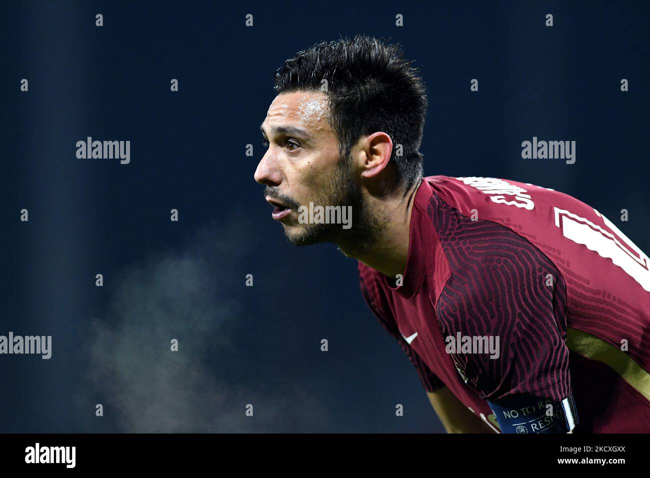 Portrait du capitaine de CFR Cluj, Mario Camora, pendant le jeu CFR ...