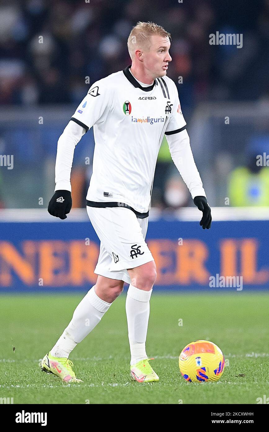 Viktor Kovalenko de Spezia Calcio lors de la série Un match entre AS ...