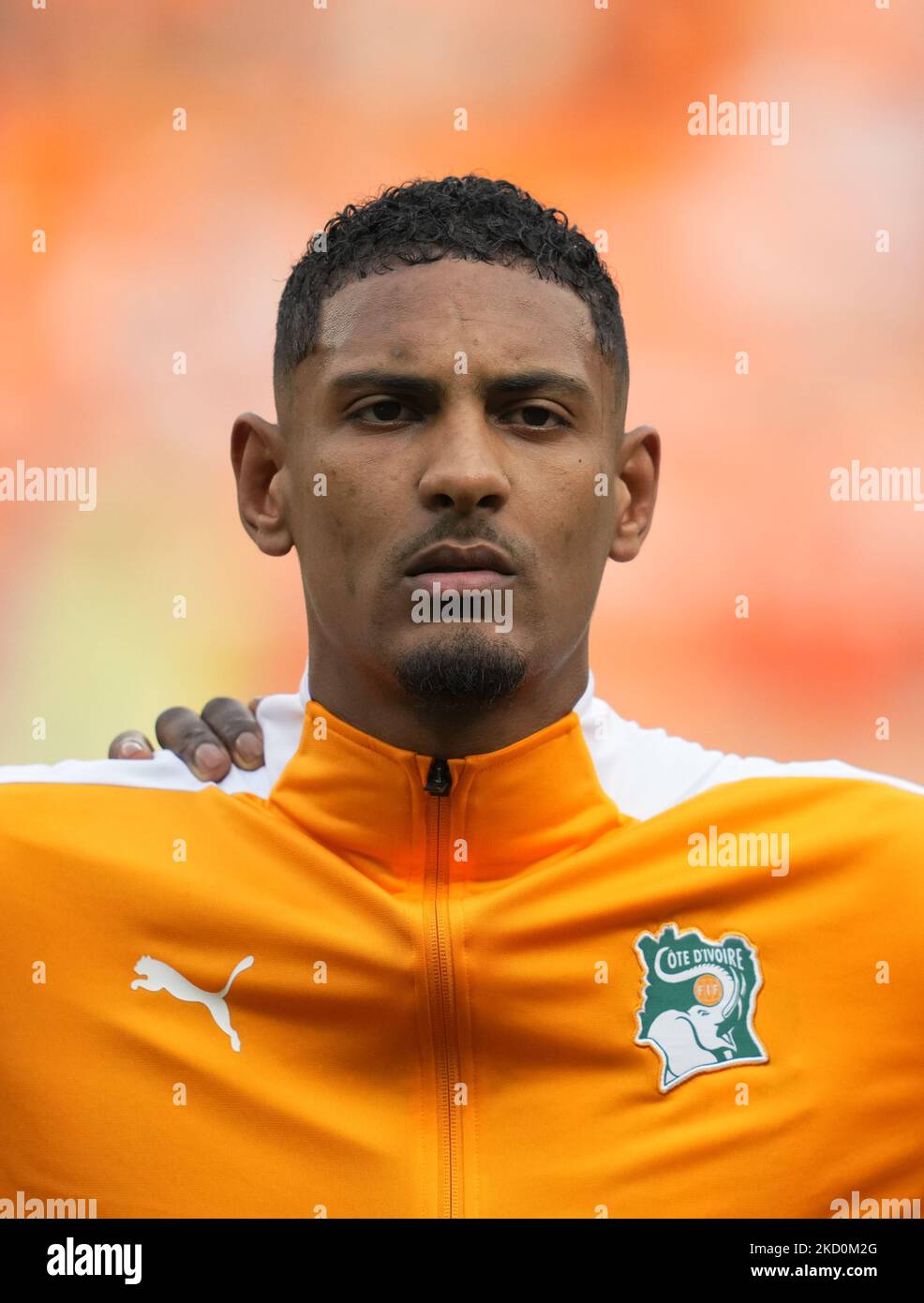 Sébastien Haller de Côte d'Ivoire pendant la Sierra Leone contre Côte d ...