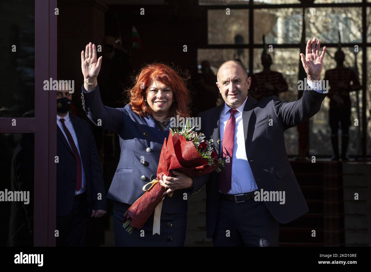 Président de Bulgarie Rumen Radev et vice-président Iliana Yotova en ...