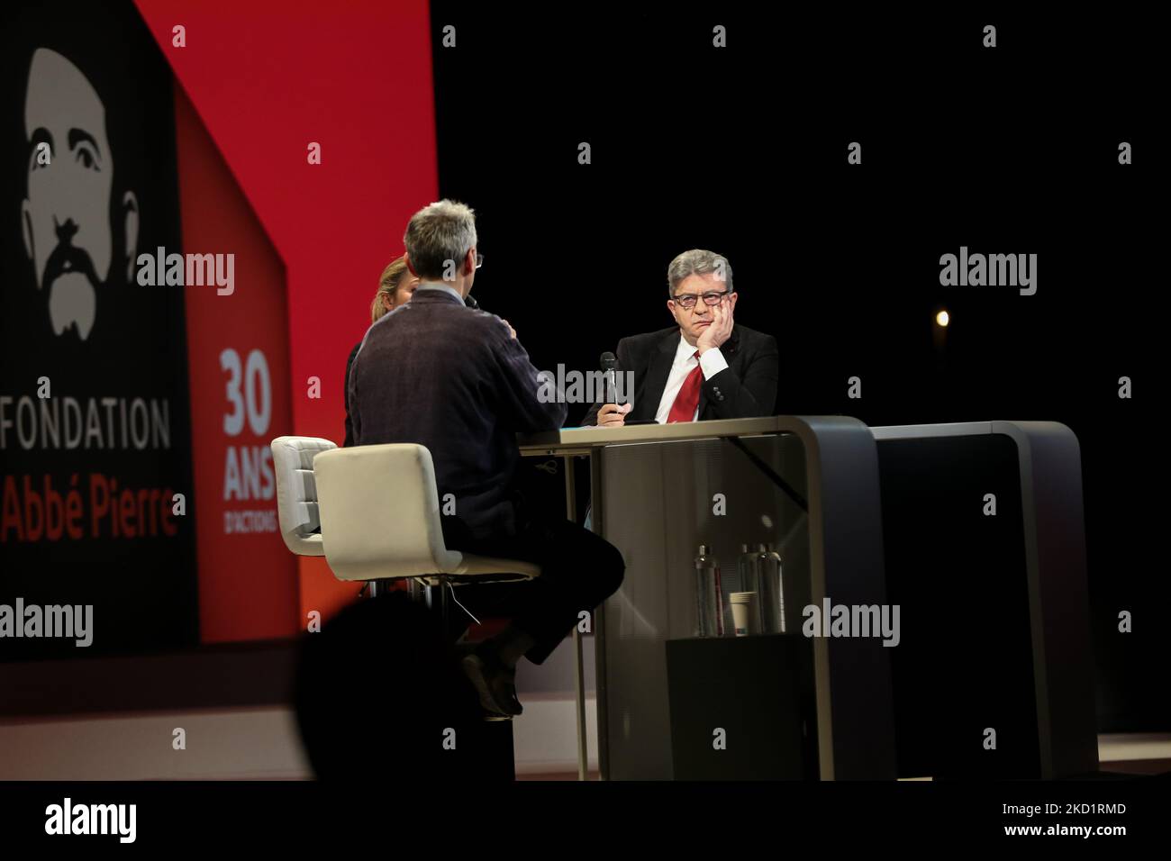 Le leader du parti de gauche français la France Insoumise (LFI), député ...