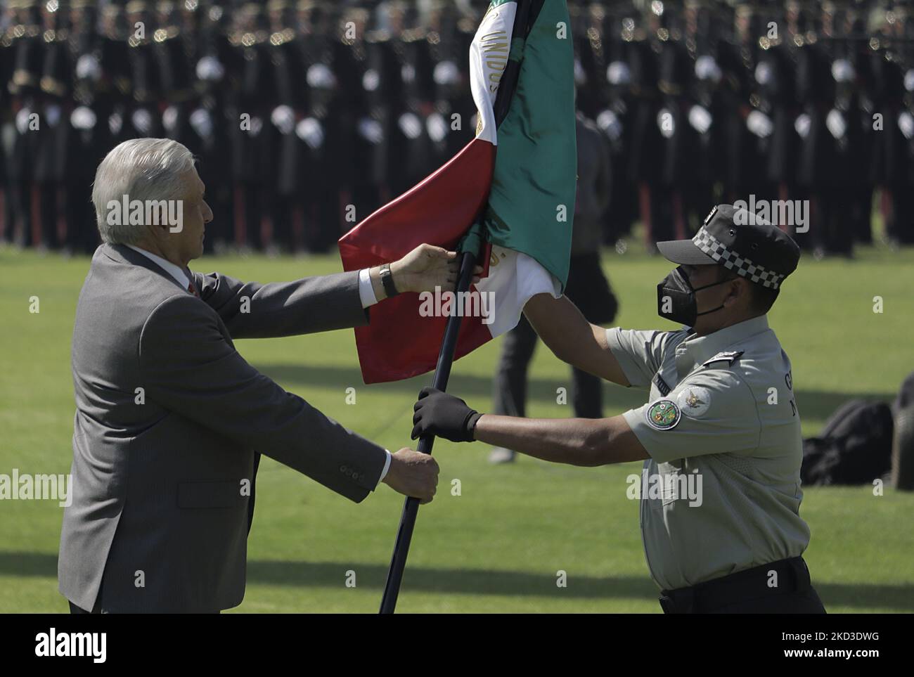 Andrés Manuel López Obrador, Président du Mexique, dirige une cérémonie ...