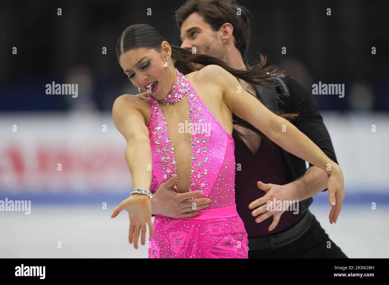 Laurence Fournier Beaudry et Nikolaj Soerensen du Canada pendant la ...