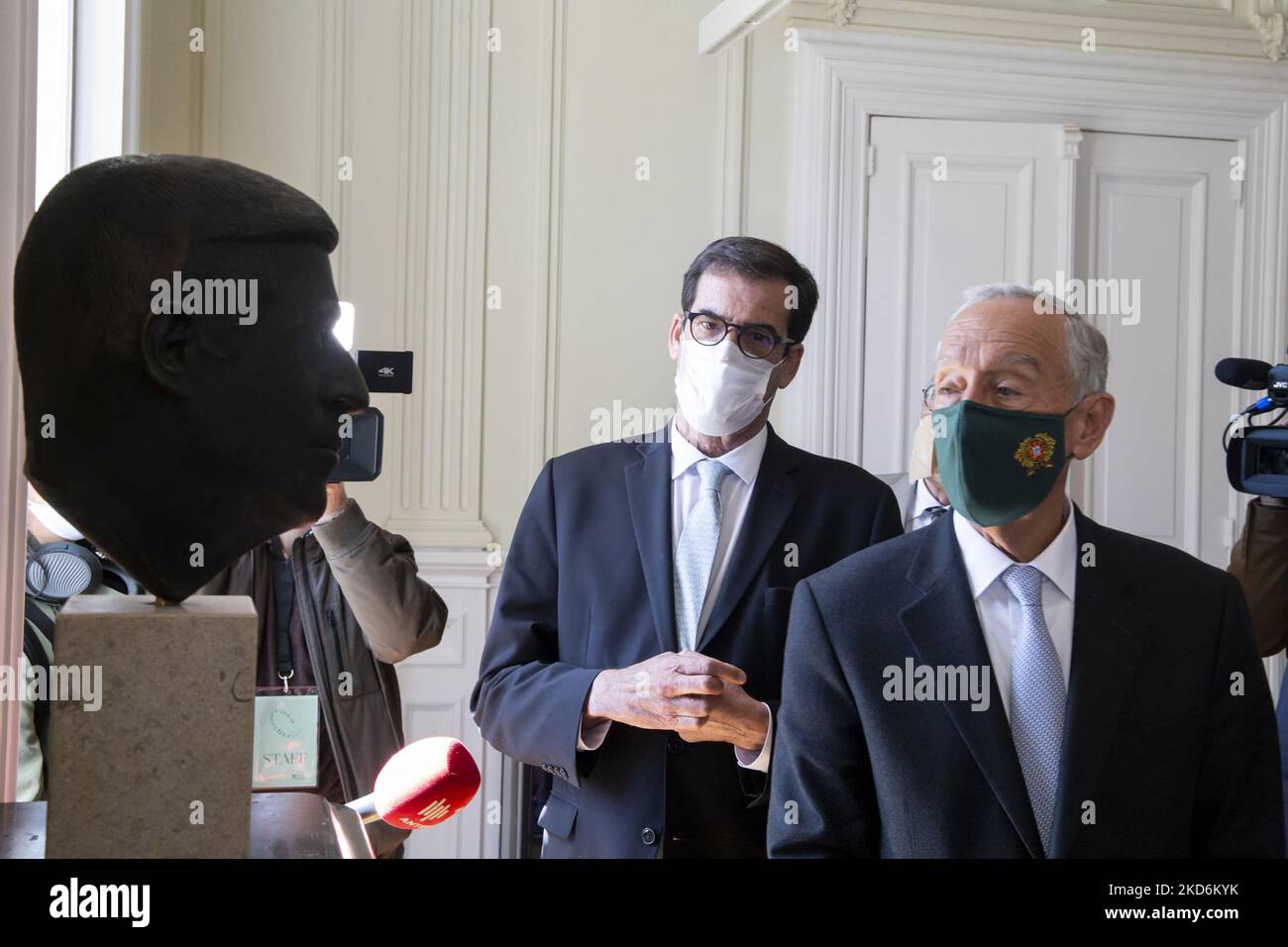 Marcelo Rebelo de Sousa,Rui Moreira lors de l'inauguration de la Casa ...