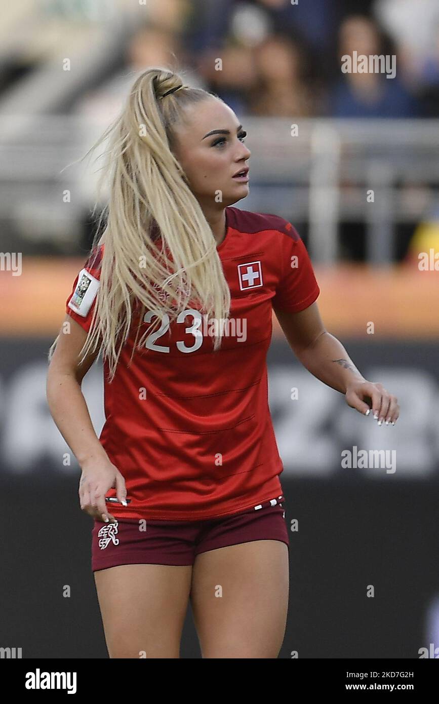 Alisha Lehmann en action pendant le match de qualification G de la ...