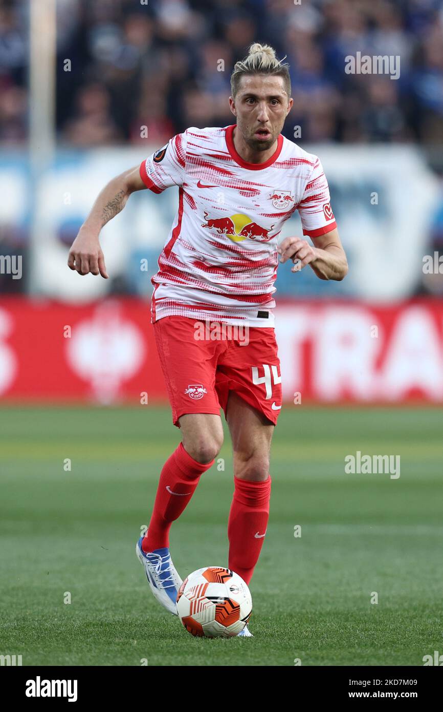 Kevin Kampl (RB Leipzig) en action pendant le match de football Europa ...