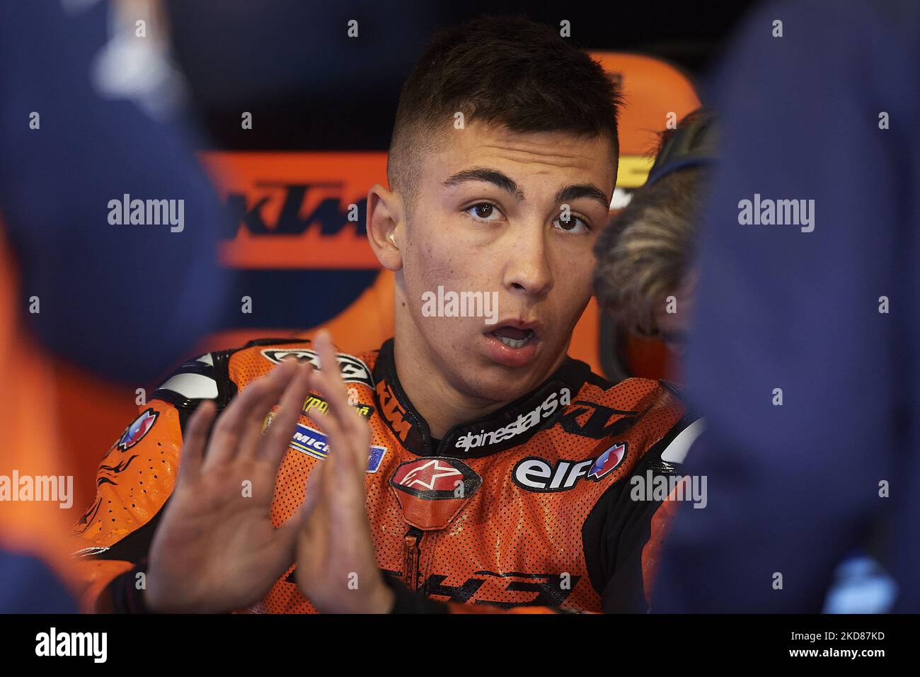 Raul Fernandez (25) de l'Espagne et Tech3 KTM de l'usine lors de la ...