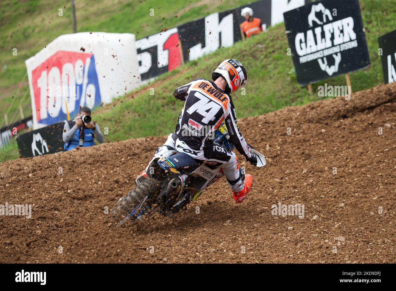 74 DE WOLF KAY (course d'usine Husqvarna de Nestaan) pendant le ...