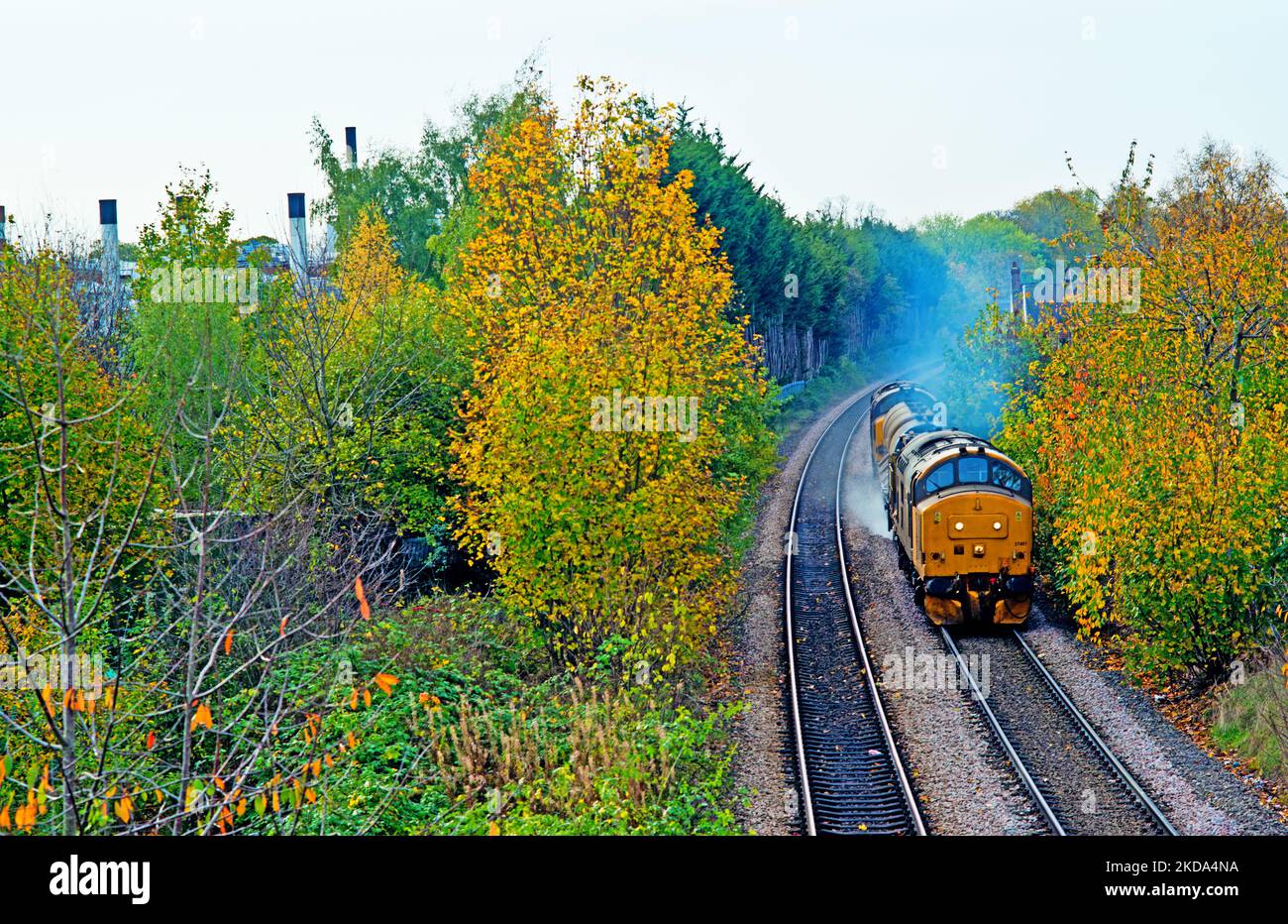 Rail head treatment train Banque de photographies et d’images à haute résolution - Alamy
