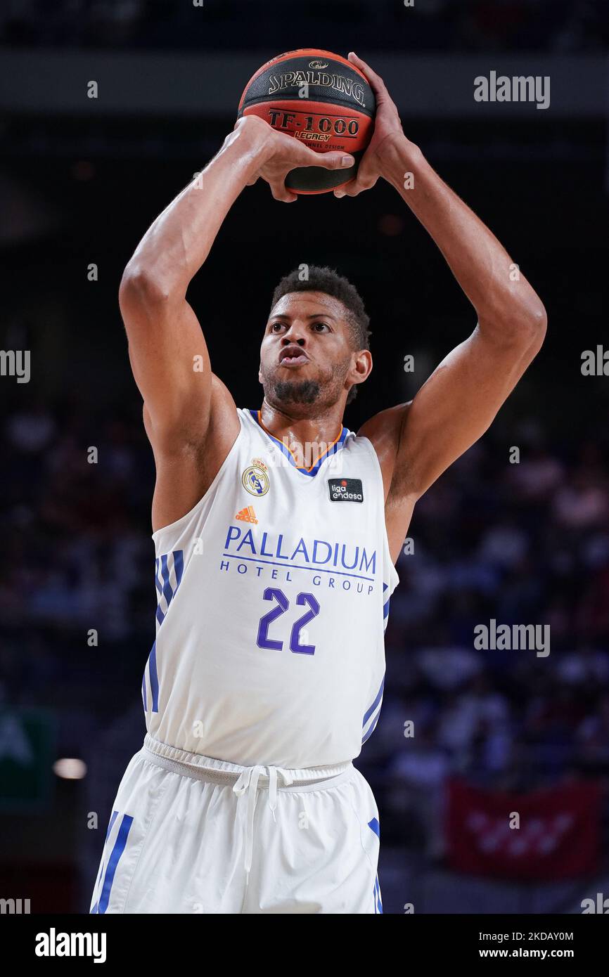 Walter Tavares du Real Madrid, lors de la première finale de la Ligue ...