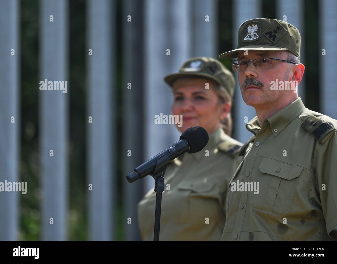 (G-D) le général de brigade Wioleta Gorzkowska, commandant en chef ...