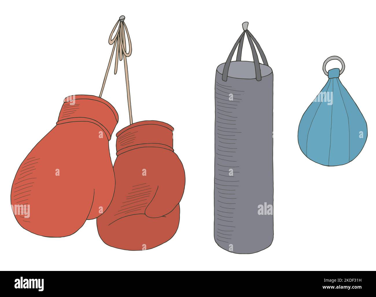 Boxing gloves sketch Banque d'images vectorielles - Alamy