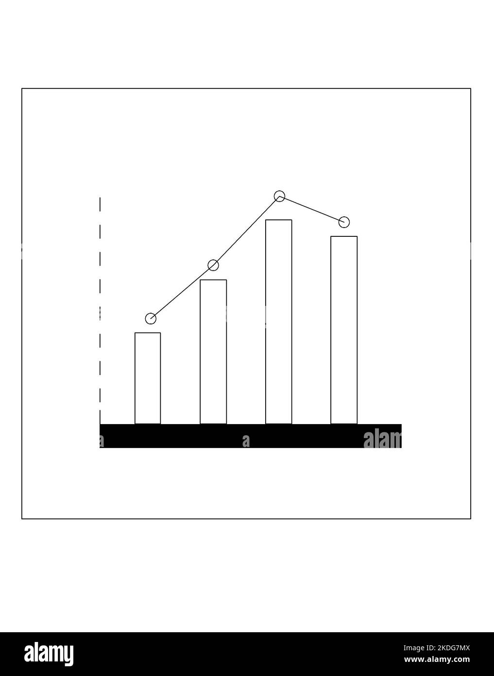 Icônes de statistiques symboles mono. Graphiques en noir et blanc ...