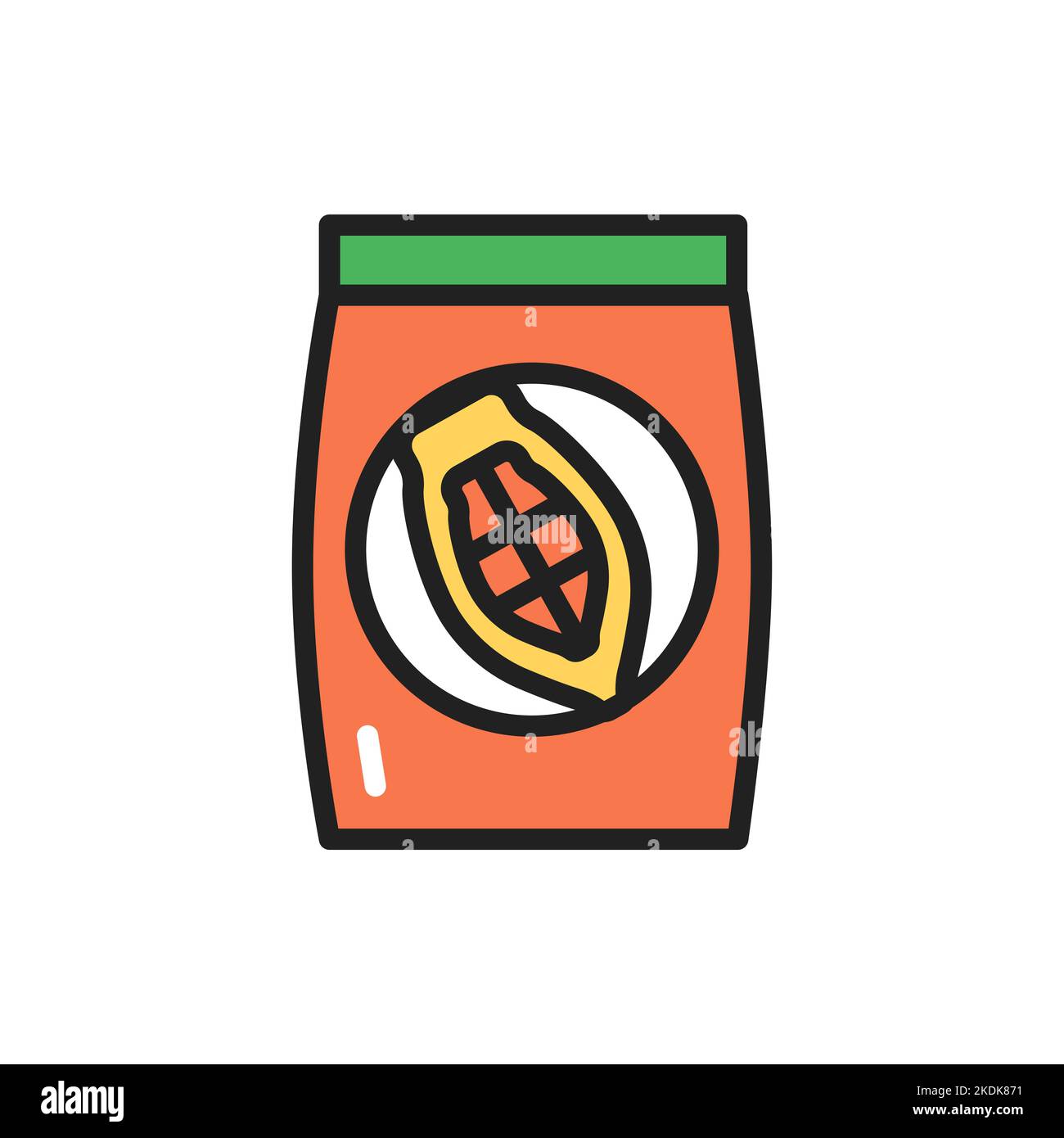 Dessin de poudre de cacao Banque de photographies et d’images à haute ...