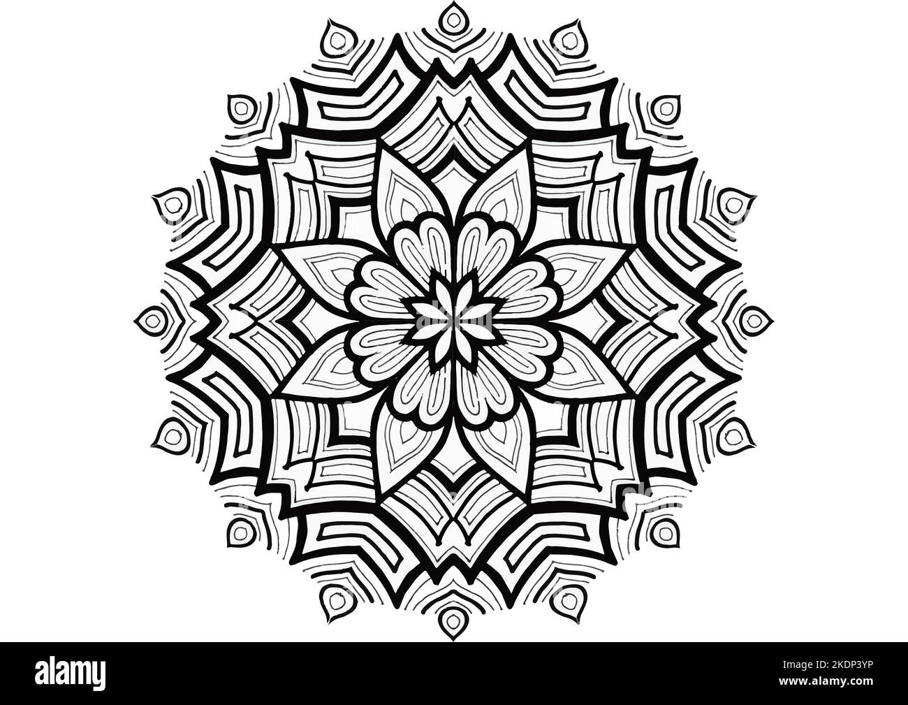 Mantra Mandala, l'art de Méditation pour adultes à colorier dessin avec ...