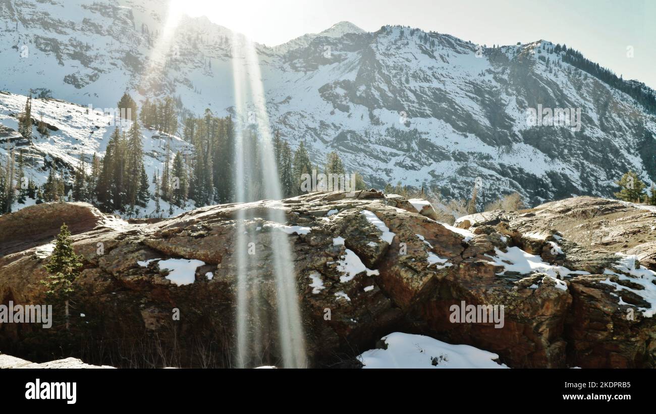 Twin peaks wilderness Banque de photographies et d’images à haute résolution - Alamy