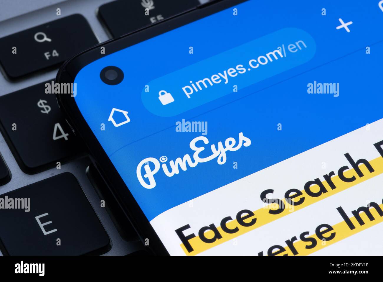 Logo pimeyes Banque de photographies et d’images à haute résolution - Alamy