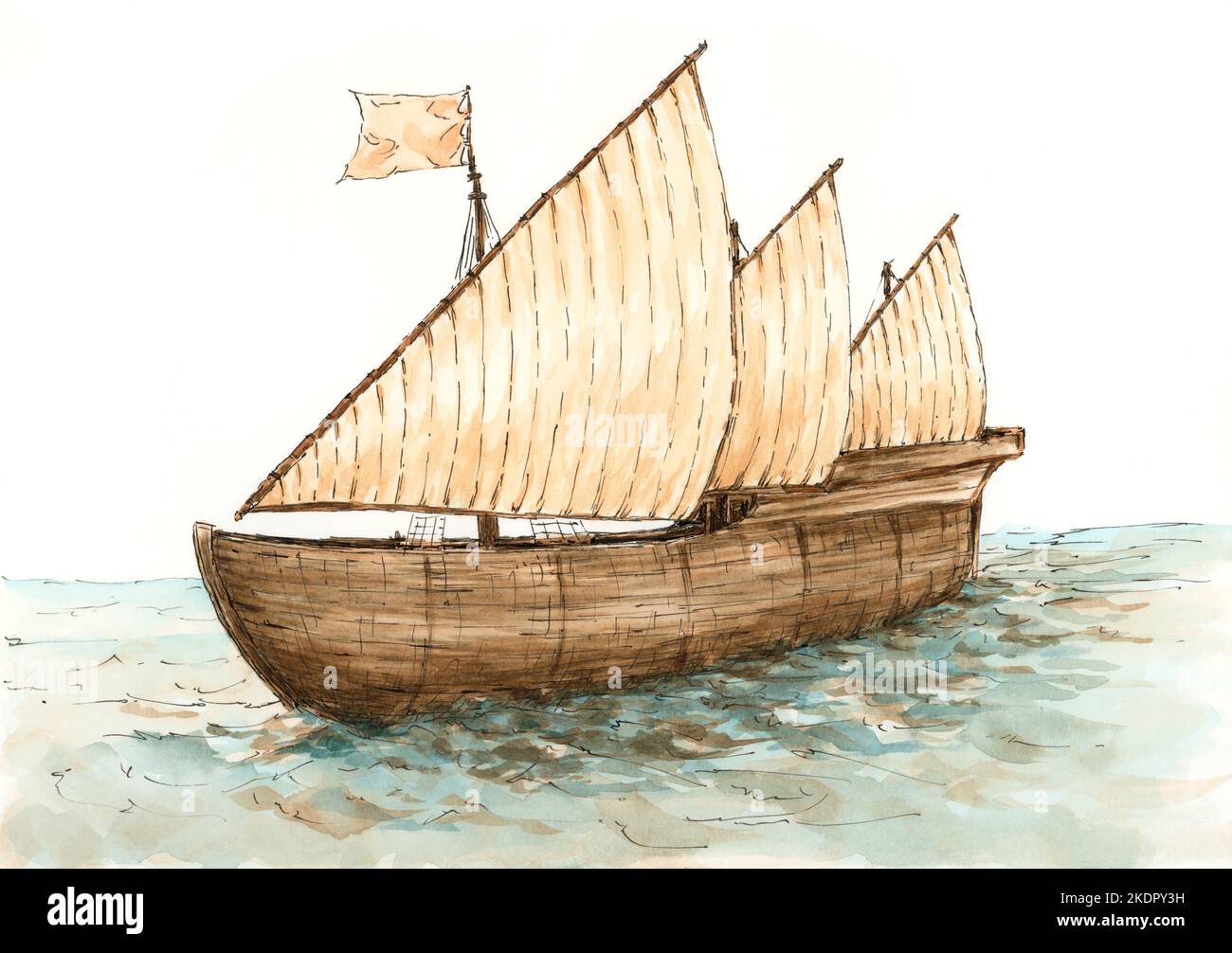 Caravelle dessin Banque de photographies et d’images à haute résolution ...