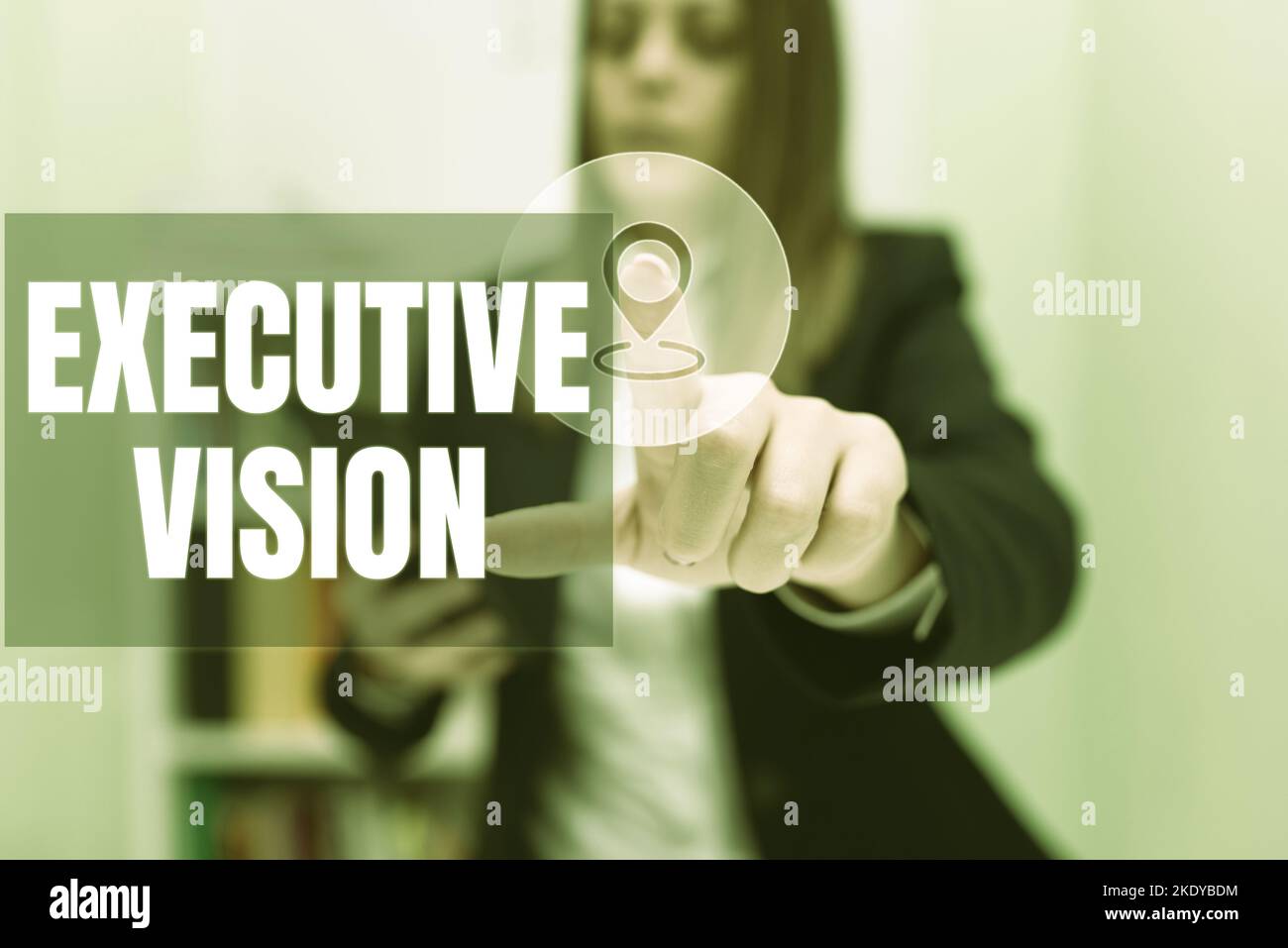 Affiche textuelle montrant la vision de la direction, Word Ecrit sur ...