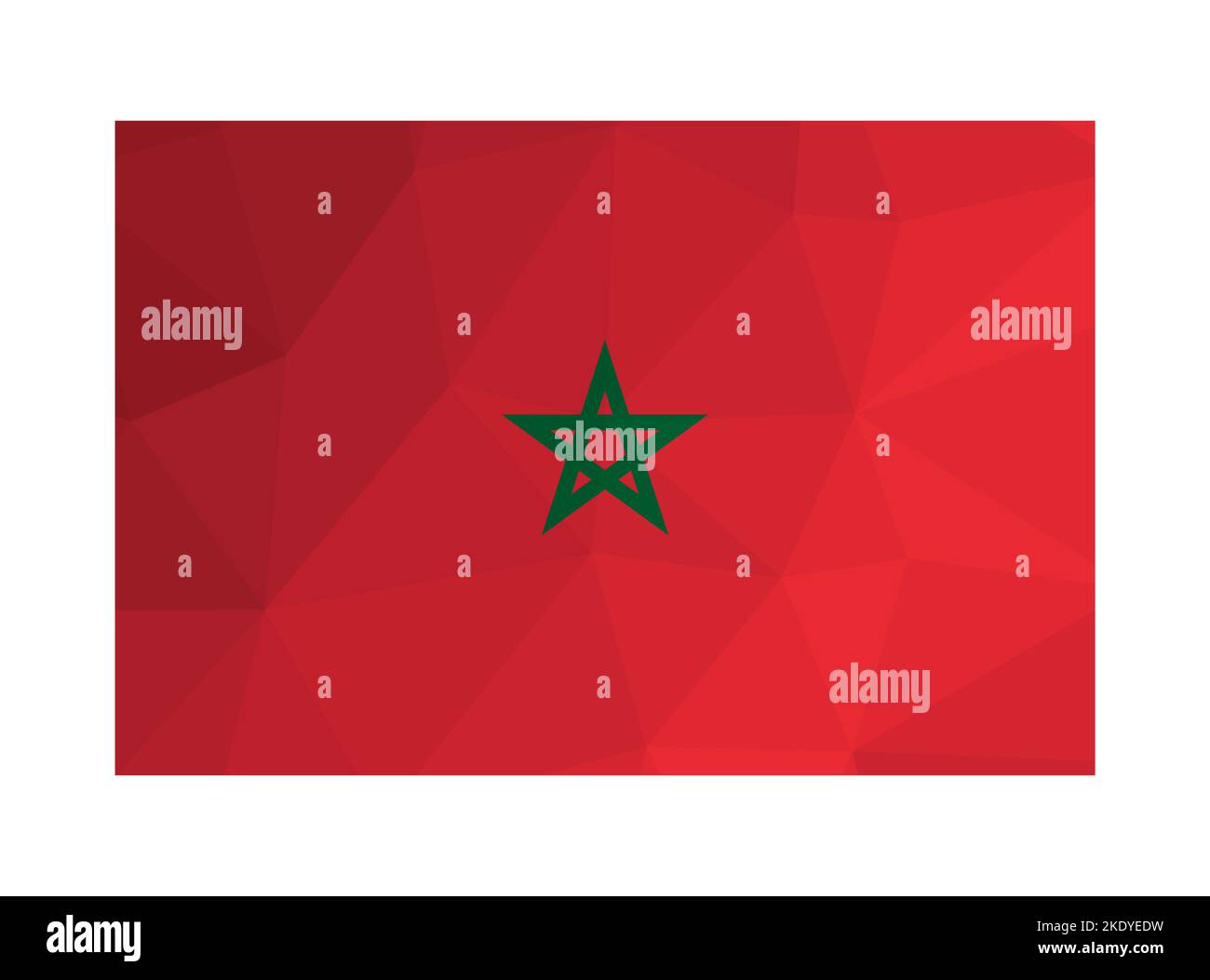 Drapeau officiel du maroc Banque d'images vectorielles - Alamy