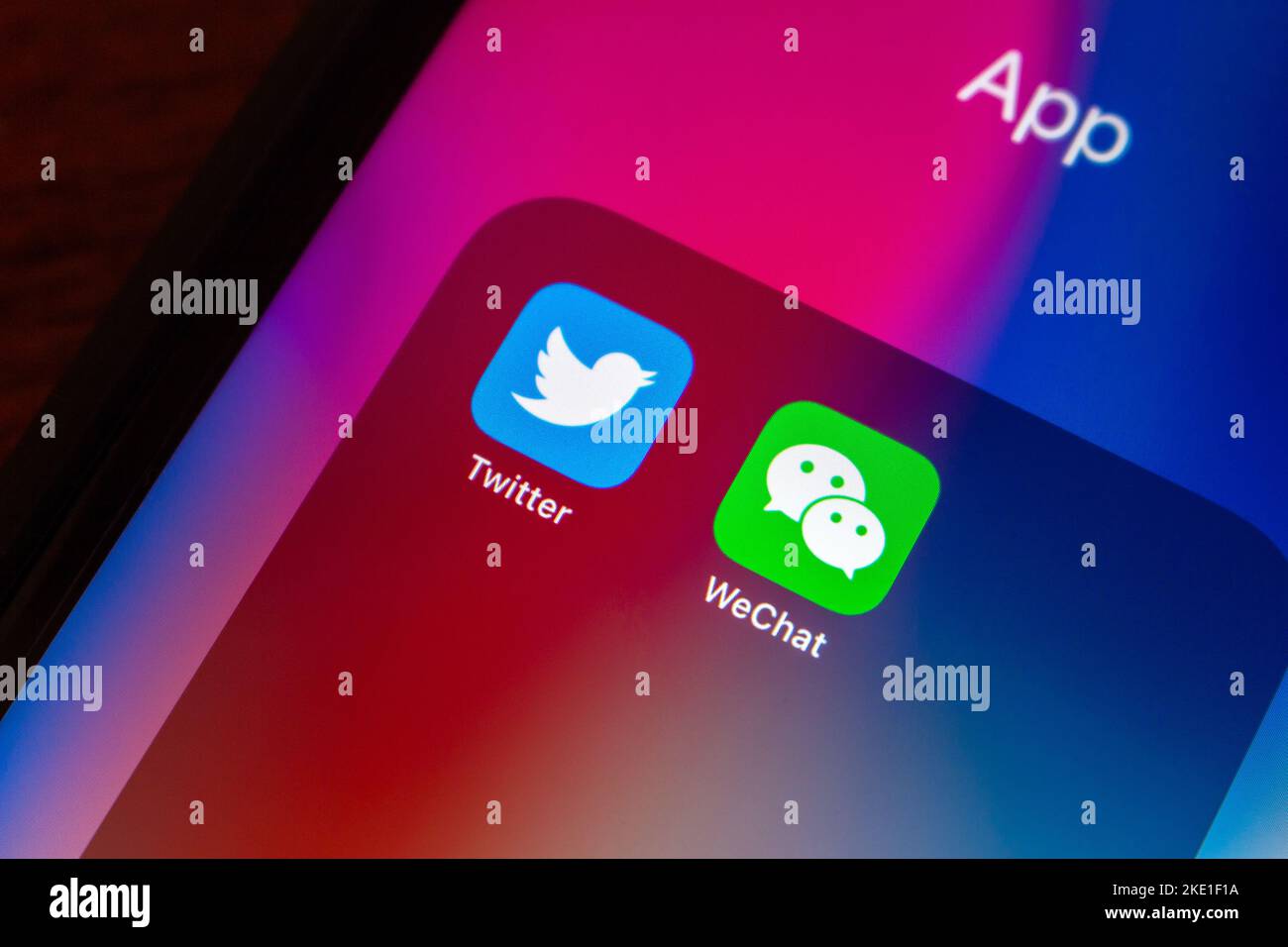 Twitter wechat Banque de photographies et d’images à haute résolution ...