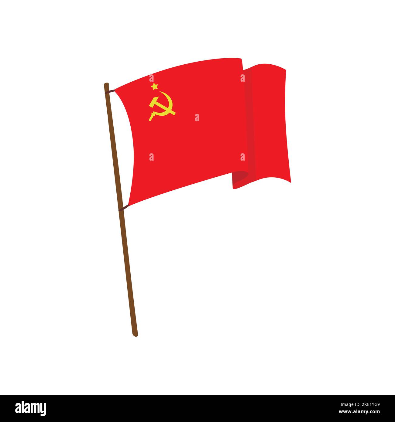 drapeau de l'urss, drapeau de l'union soviétique. Illustration ...