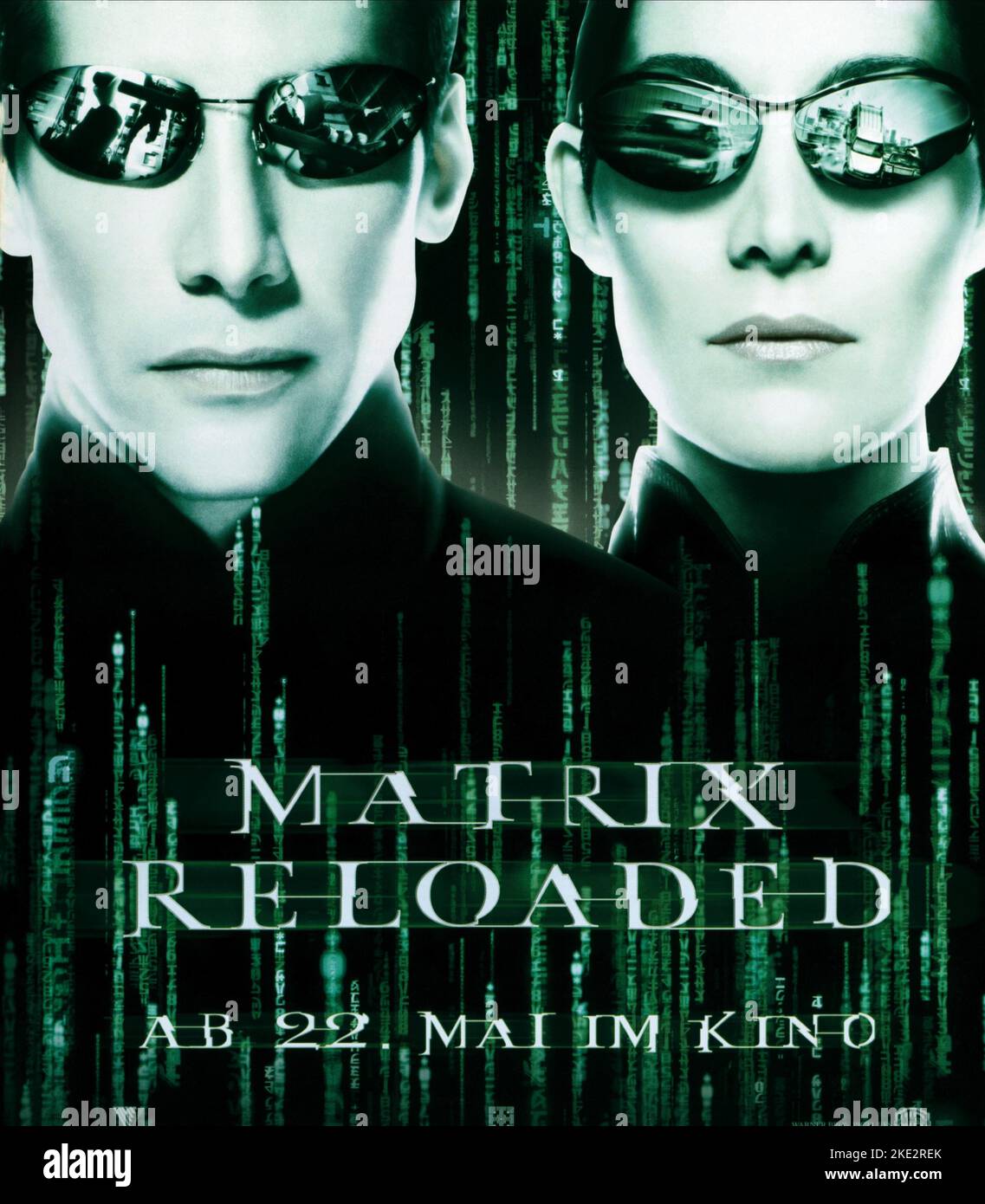 LA MATRICE RECHARGÉE, KEANU REEVES, CARRIE-ANNE MOSS, 2003 Photo Stock ...