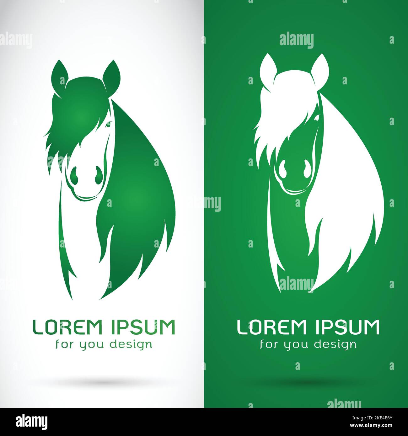 Logo cheval vert Banque de photographies et d’images à haute résolution ...