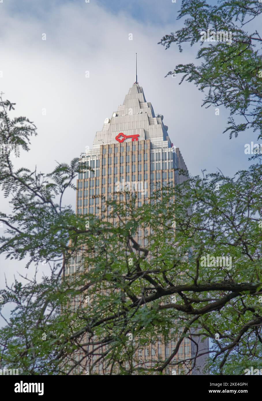 La tour Key est devenue le plus haut bâtiment de Cleveland lorsqu'elle ...