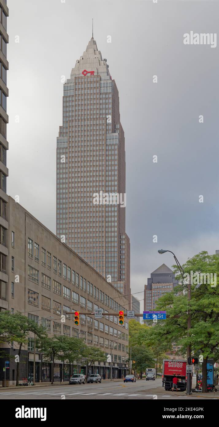 La tour Key est devenue le plus haut bâtiment de Cleveland lorsqu'elle ...