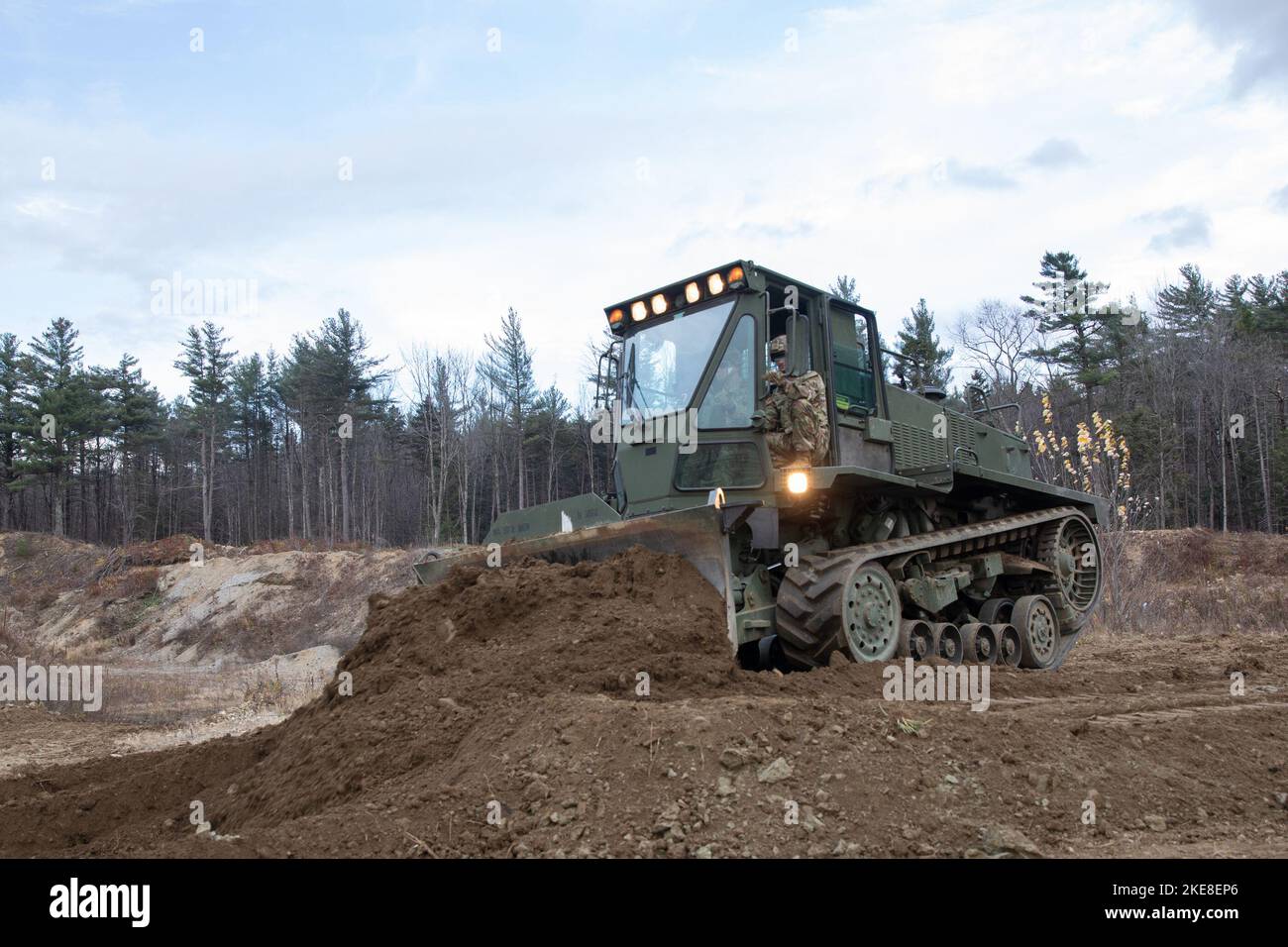 Soldiers of Bravo Company, 572nd Brigade Engineer Battalion, 86th ...
