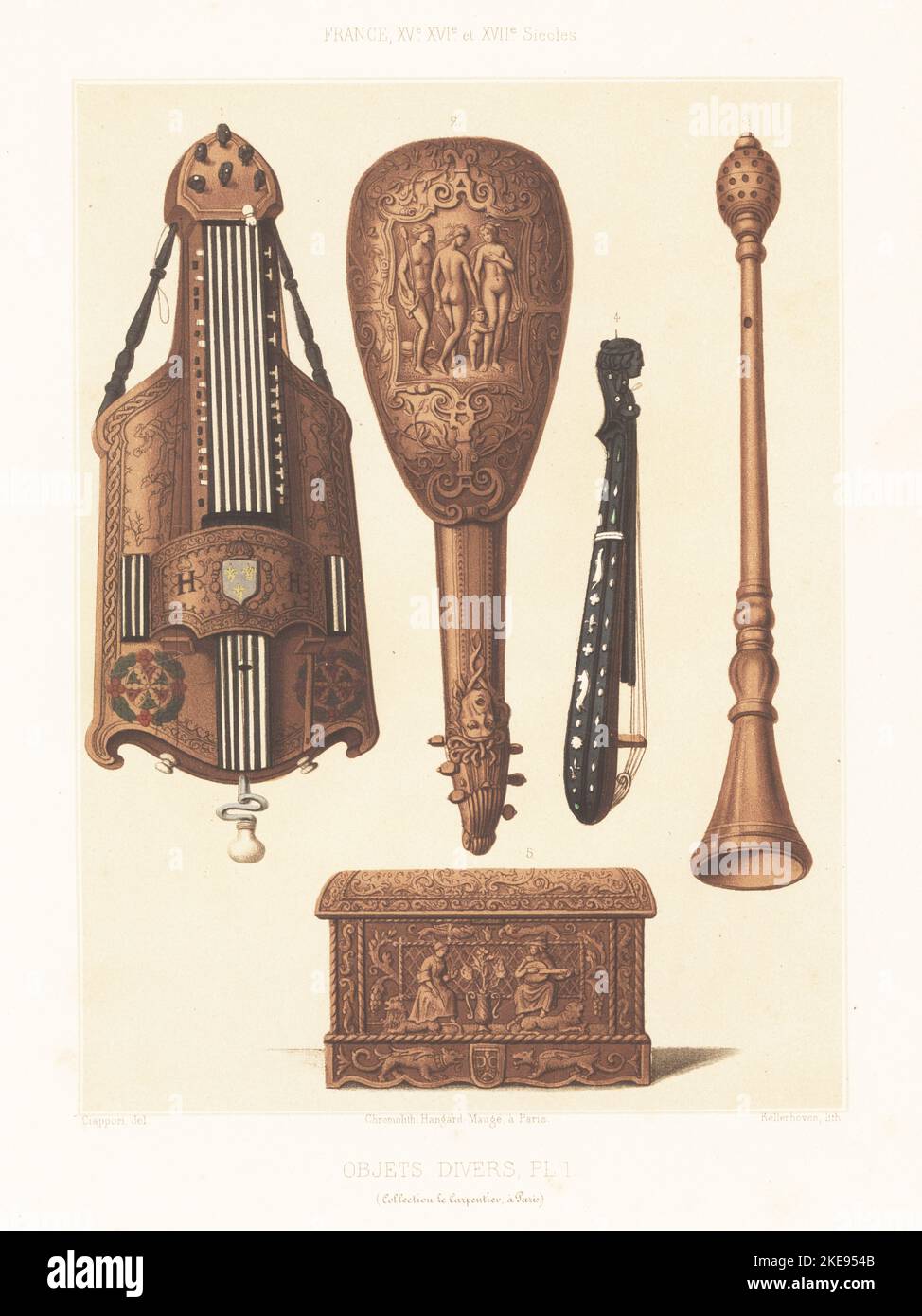 Instruments de musique du moyen age Banque de photographies et d’images ...