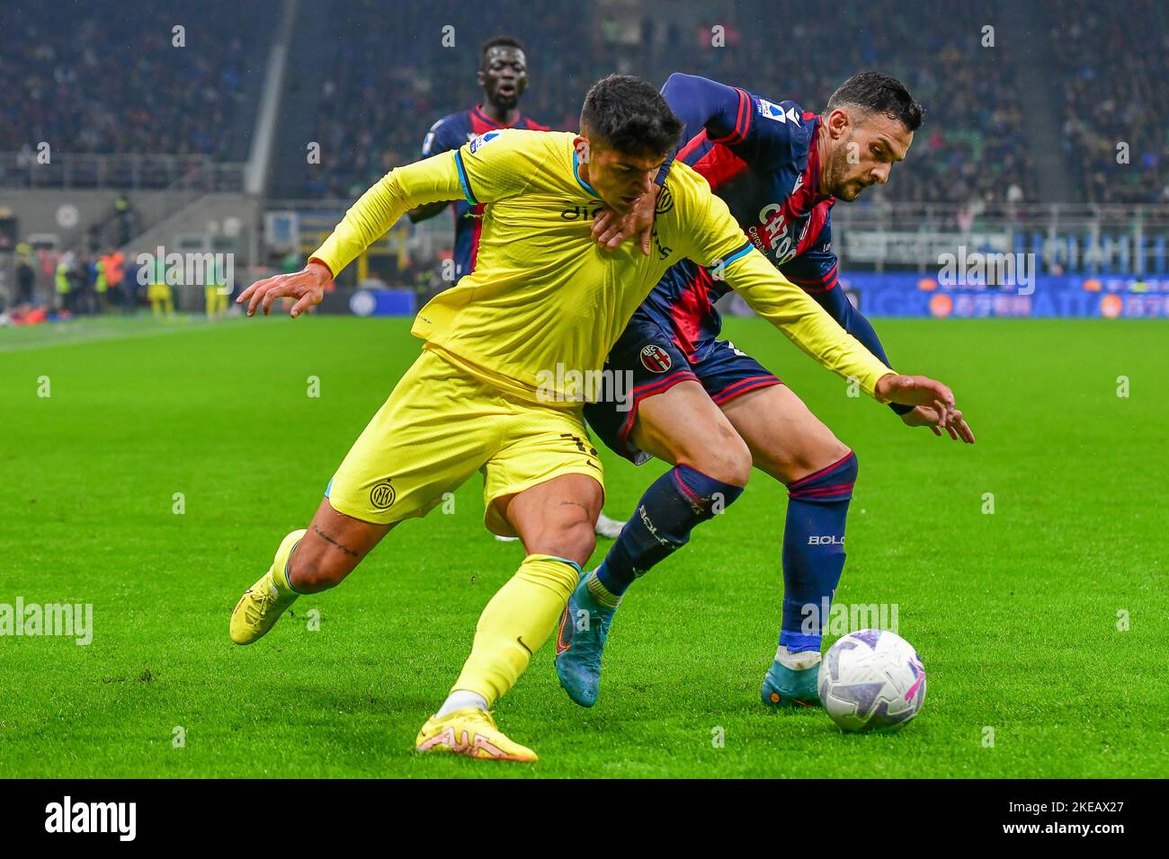 Milan, Italie. 09th, novembre 2022. Raoul Bellanova (12) d'Inter vu ...