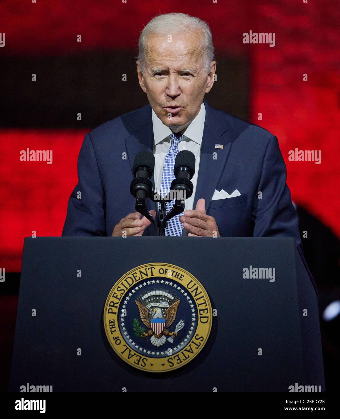 PHILADELPHIE, PA, États-Unis - 01 SEPTEMBRE 2022 : le président Joe ...