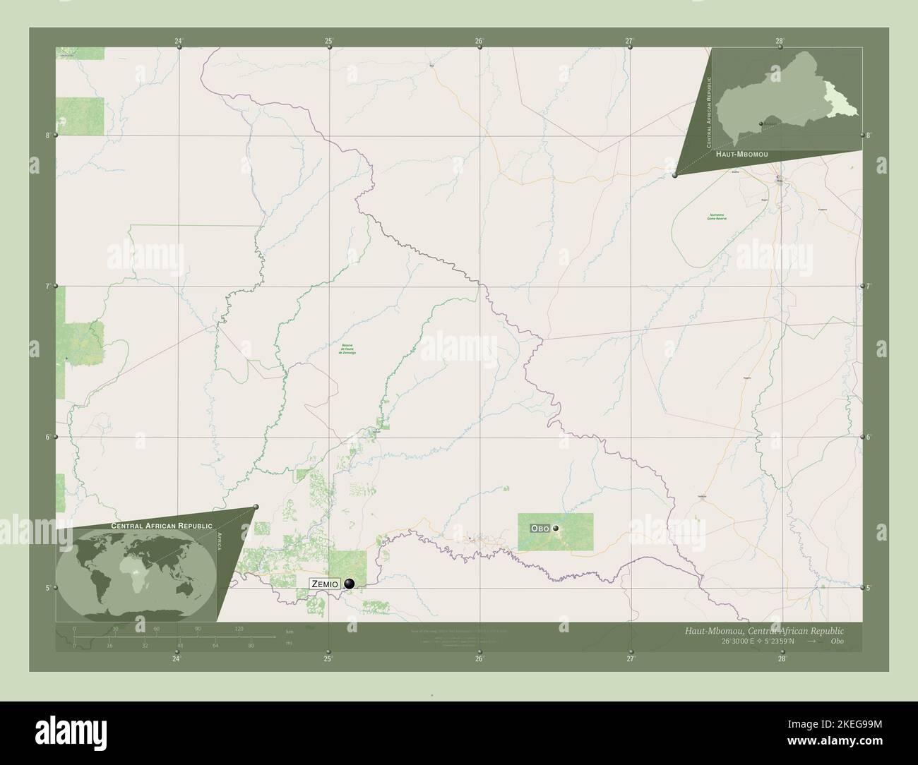 Haut-Mbomou, préfecture de la République centrafricaine. Ouvrez la ...