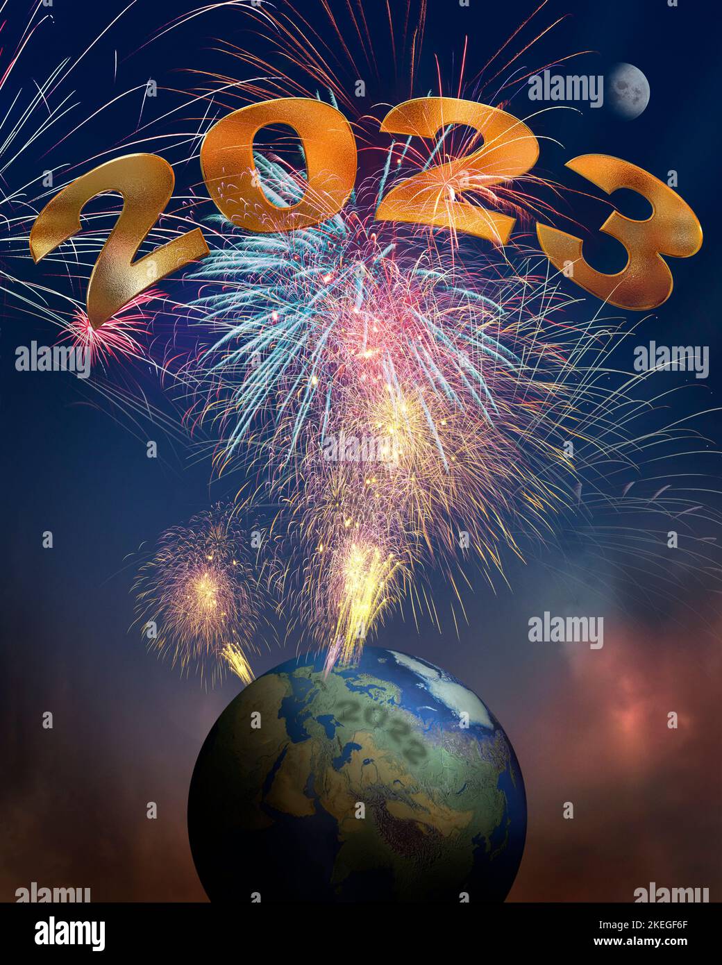 Neujahr 2023 design Banque de photographies et d’images à haute résolution - Alamy