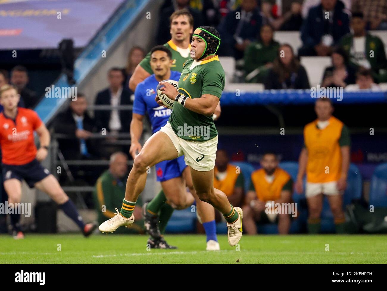 Cheslin Kolbe d'Afrique du Sud lors de la série des Nations d'automne ...