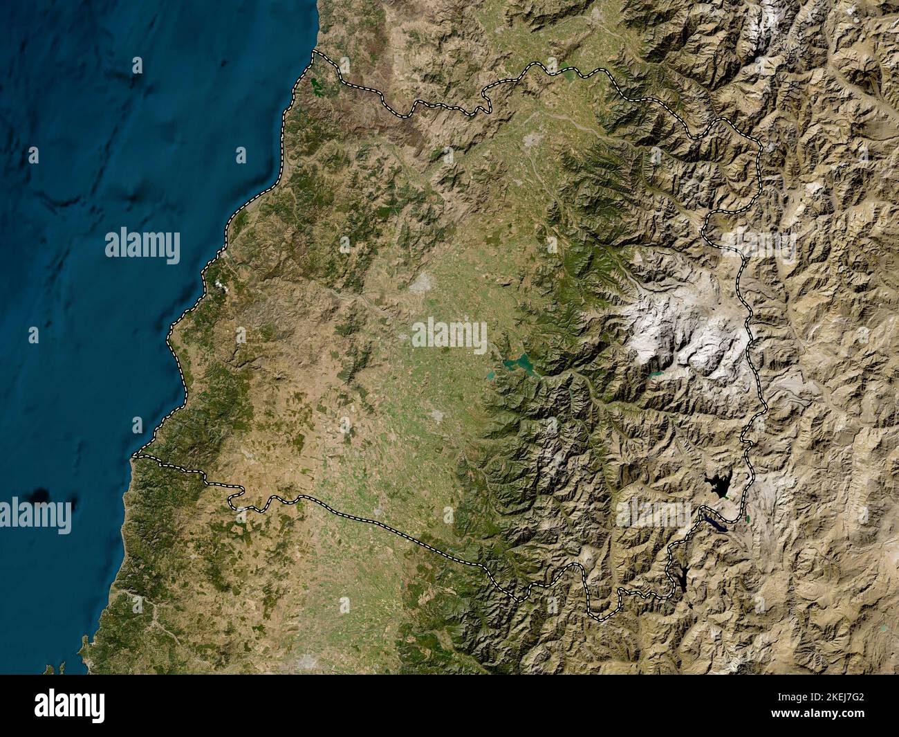 Maule chile map geography Banque de photographies et d’images à haute ...