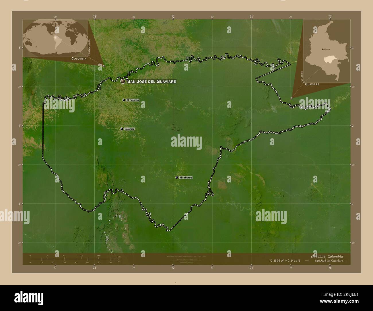 Guaviare mapa de colombia Banque de photographies et d’images à haute ...