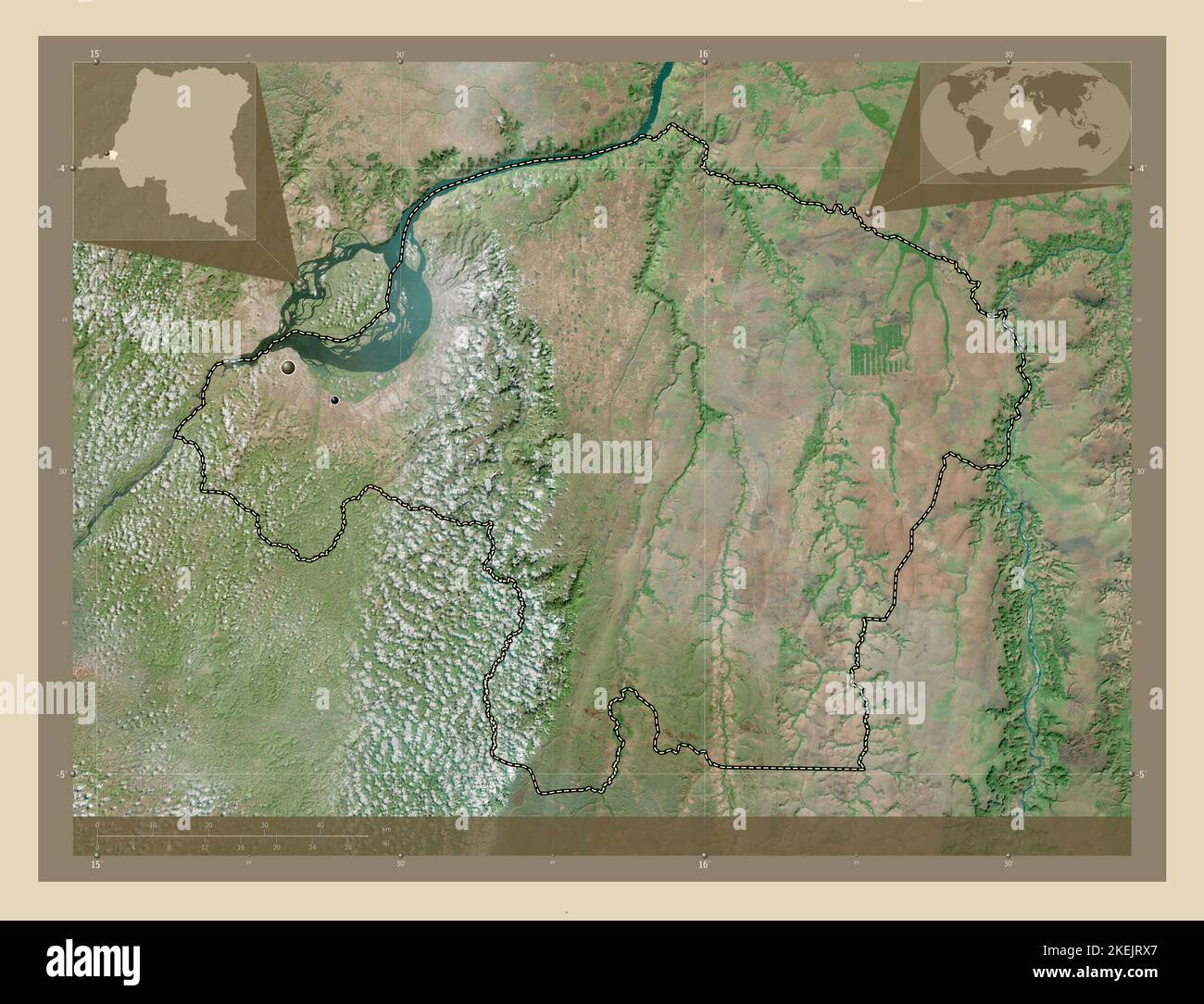 Kinshasa, province de la République démocratique du Congo. Carte ...