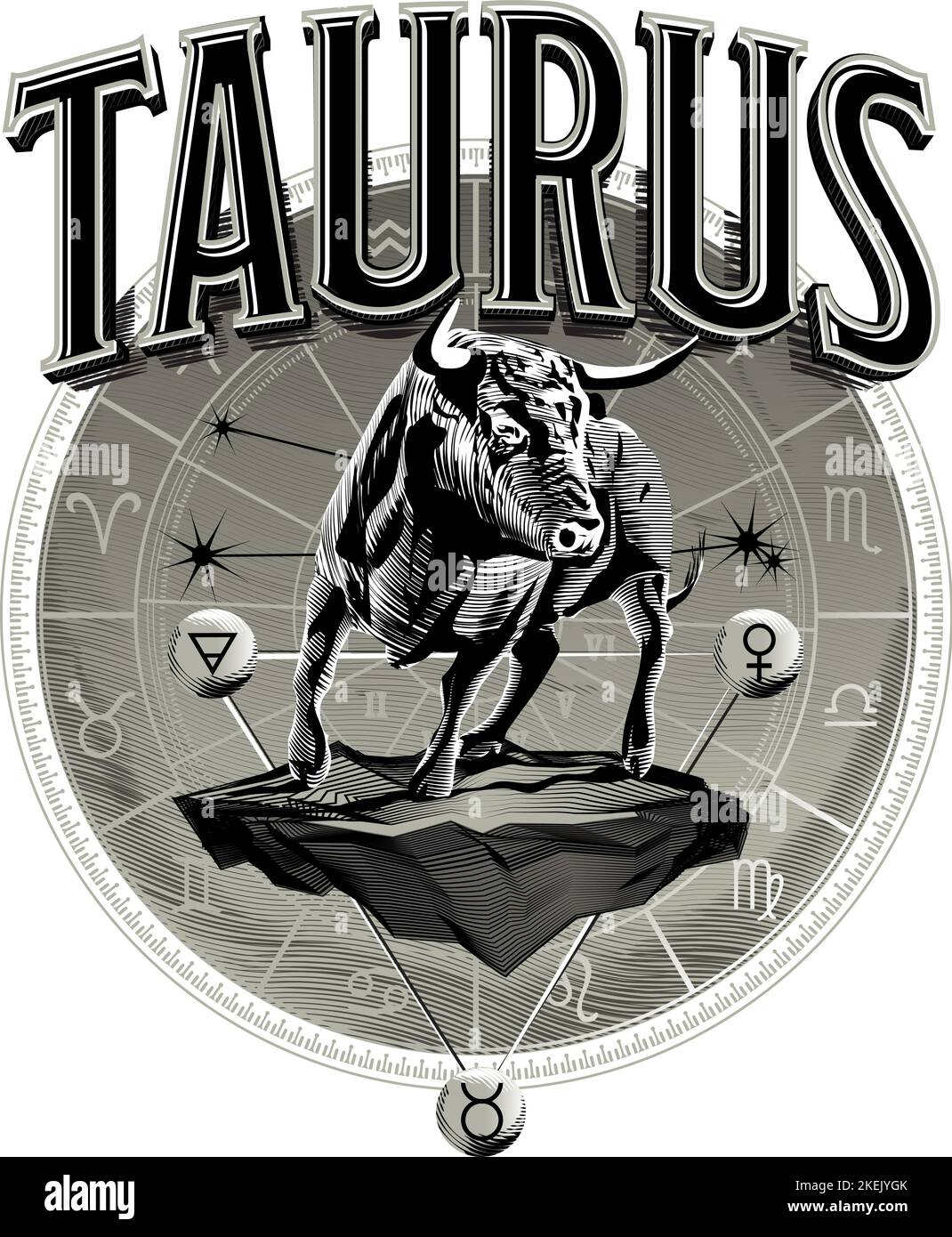 Taurus horoscope sign Banque de photographies et d’images à haute ...