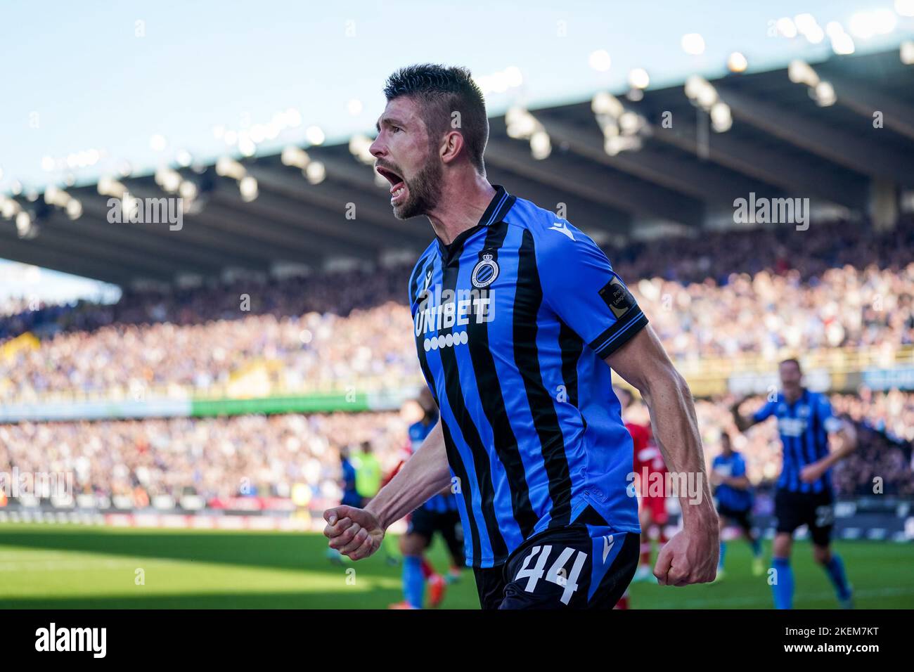 BRUGES, BELGIQUE - 13 NOVEMBRE : Brandon Mechele du Club Brugge KV ...