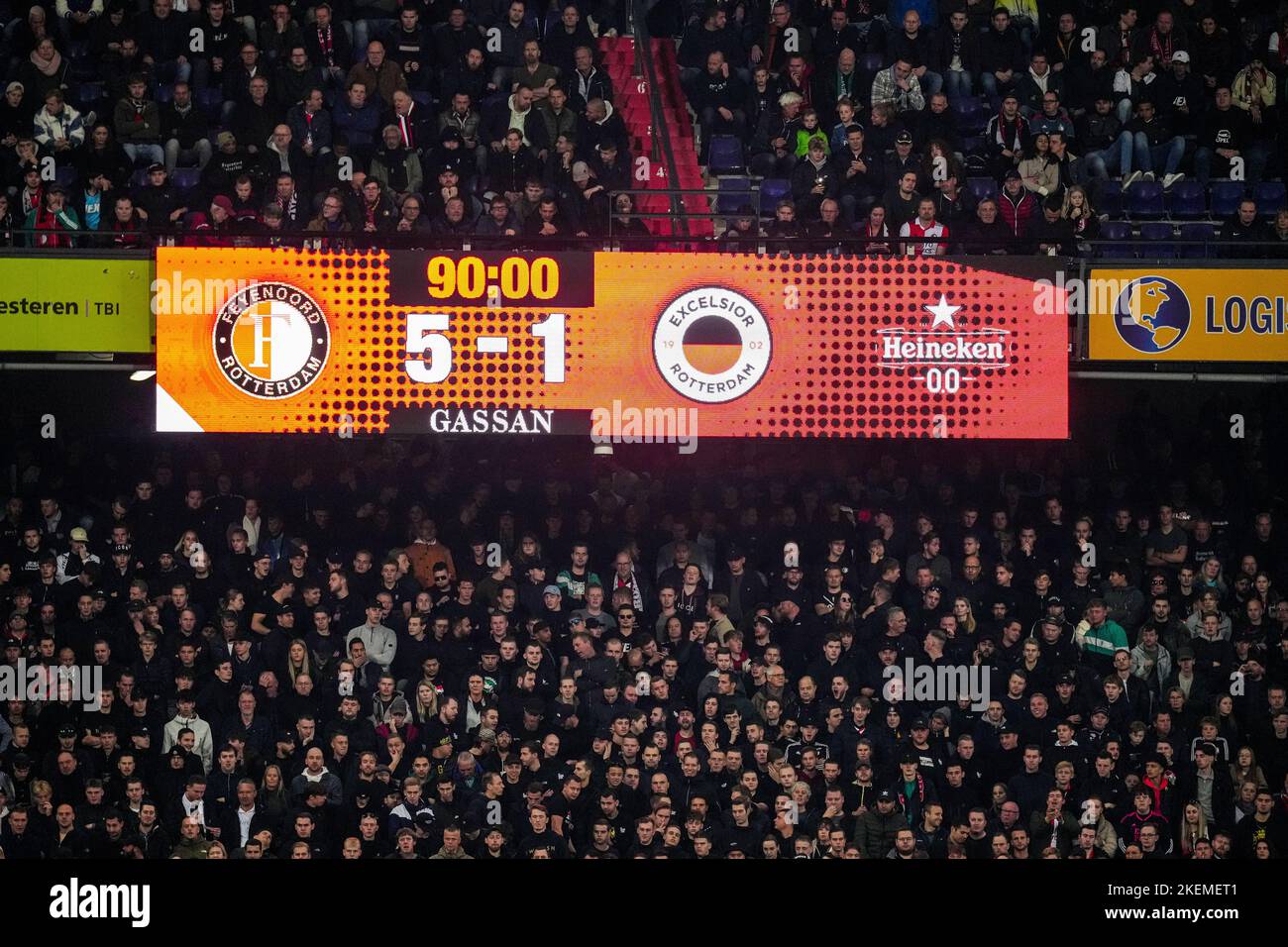 Rotterdam - le score final du match entre Feyenoord et Excelsior au ...