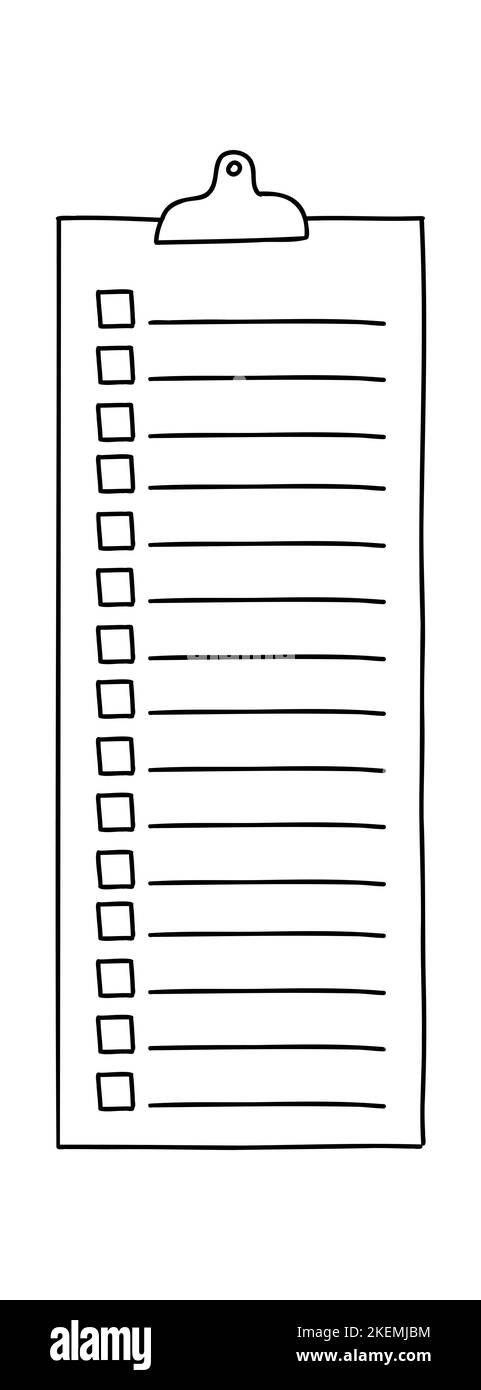 Icônes de la liste à puces du journal. Étiquettes et bordures dessinées ...