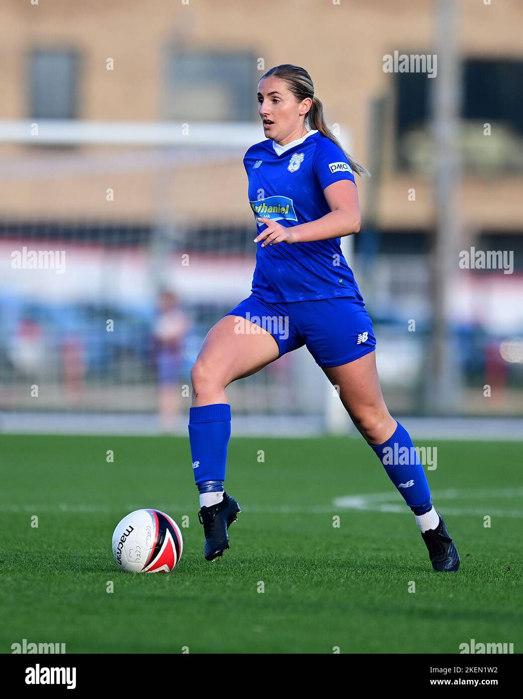 Hannah Power of Cardiff City Women's - obligatoire By-line: Ashley ...
