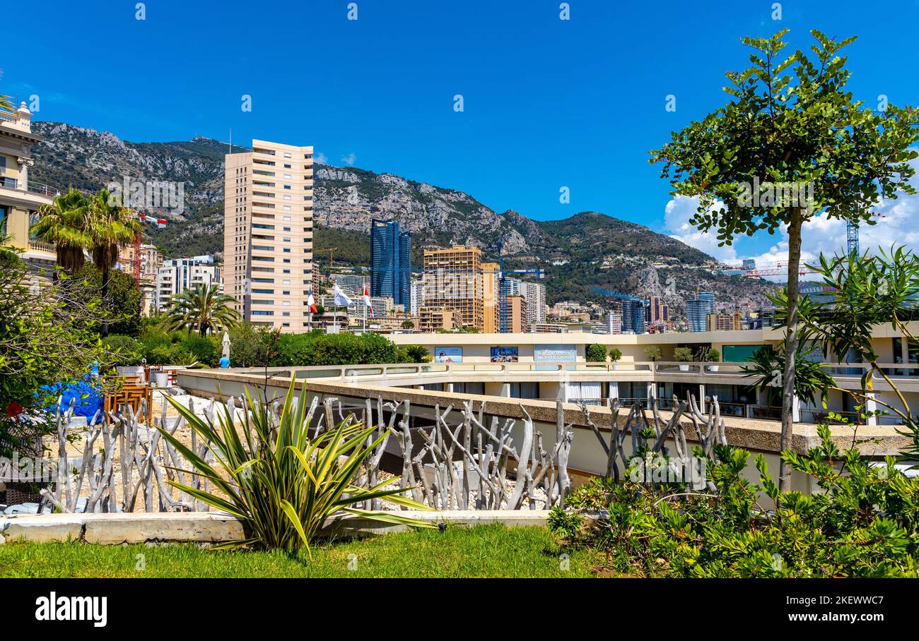 Monaco, France - 2 août 2022 : vue panoramique de la zone ...